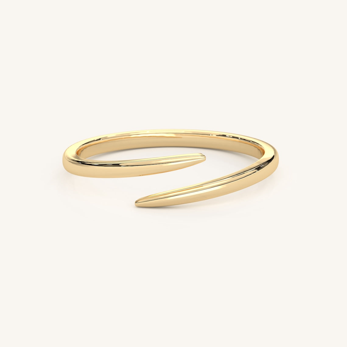 14k Gold Vermeil Spiral Ring